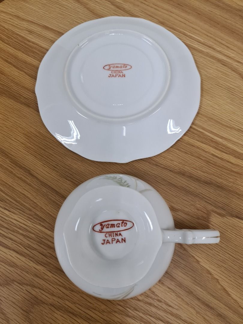 Yamato China Tea Cup and Saucer, Furniture & Home Living, Kitchenware ...