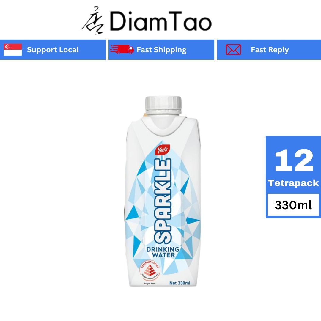 Yeo's Sparkle Drinking Water 330ml x 12 Packet, Food & Drinks ...