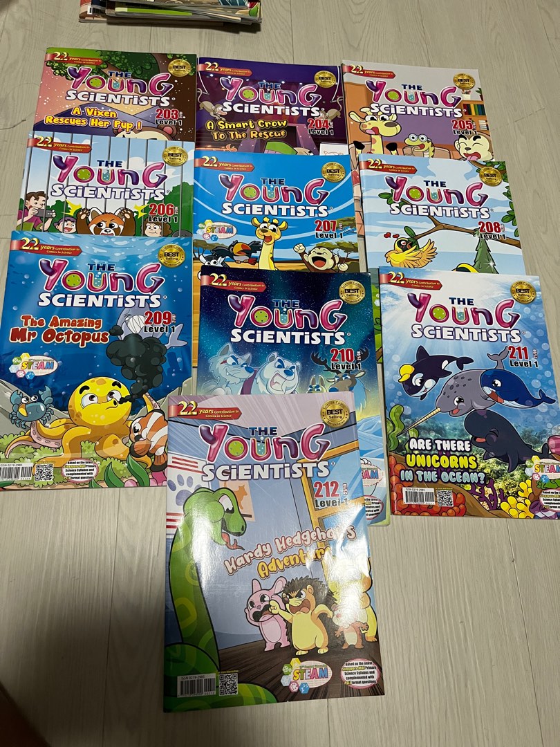 Young scientists Level 1, Hobbies & Toys, Books & Magazines, Magazines on Carousell