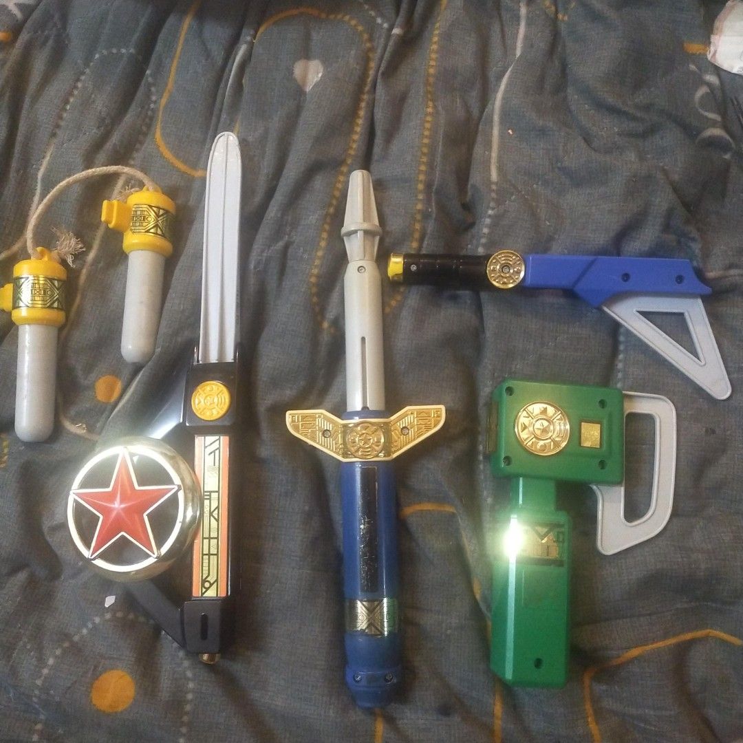 Zeo Rangers Weapons Lot, Hobbies & Toys, Toys & Games on Carousell