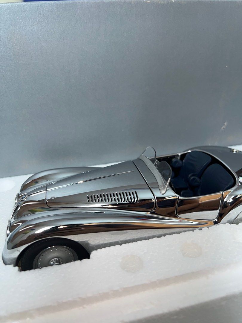 1/18 Autoart BMW 328 Streamline Roadster Mille Miglia 1940 Chrome ...