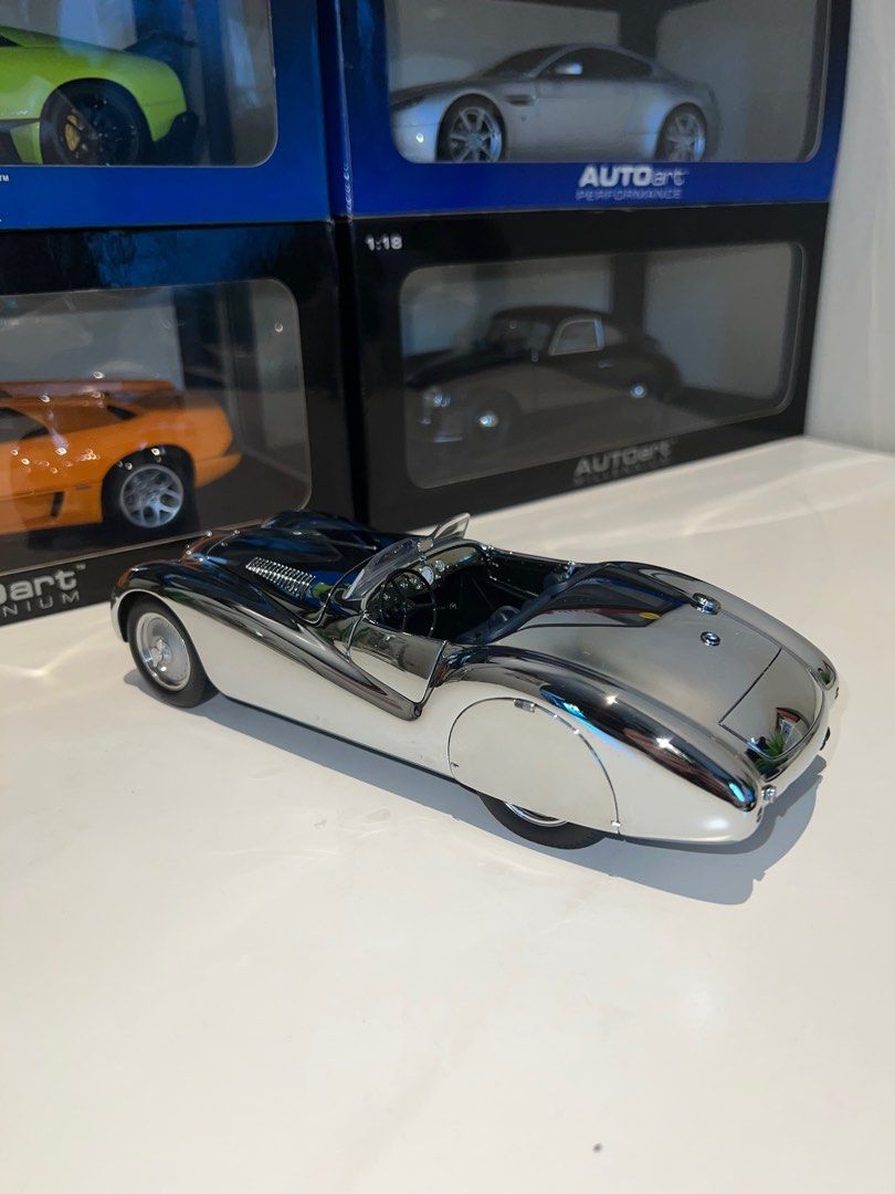 1/18 Autoart BMW 328 Streamline Roadster Mille Miglia 1940 Chrome ...