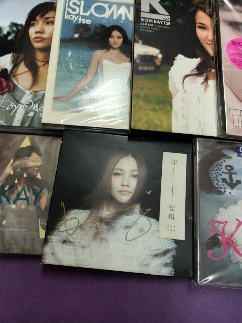 11張 不散賣 CD 連貼紙 簽名 謝安琪 Kay one ksus2 yelling first day 3/8 slowness binary 903 拉闊音樂會 演唱會 第一版 第二版 ...