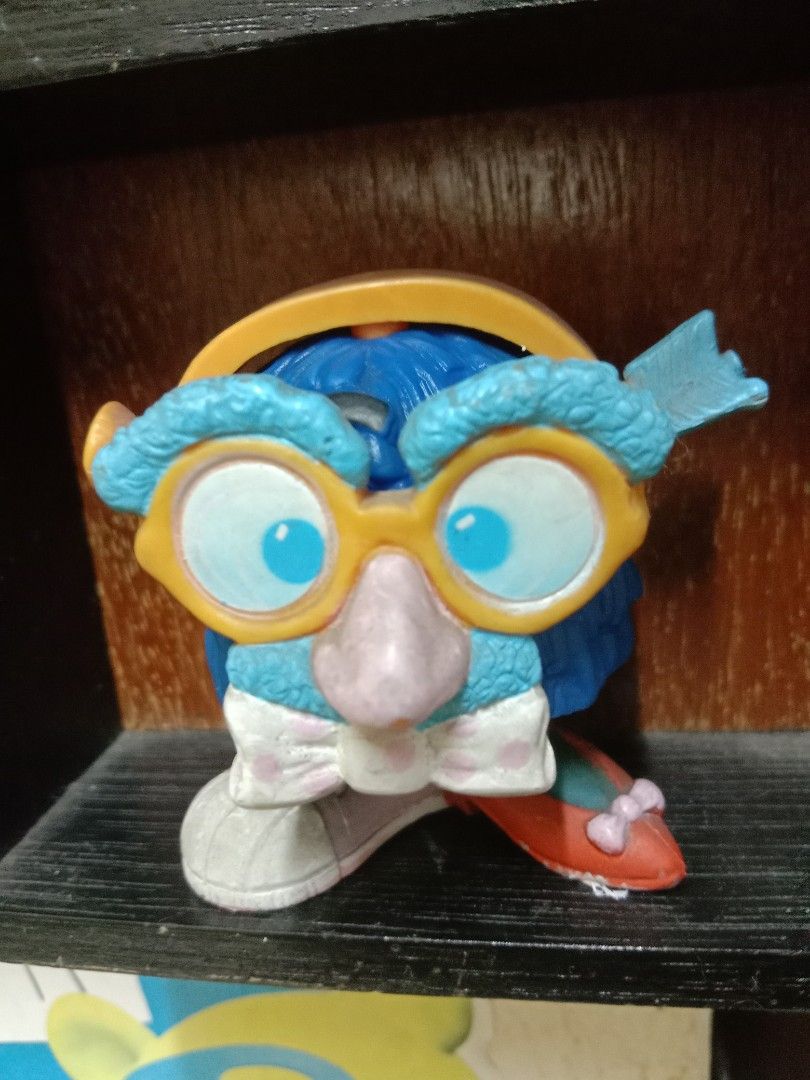 1989 Vintage McDonald's Happy Meal Toy..Blue Eyes Hair Fry Guy Disguise ...