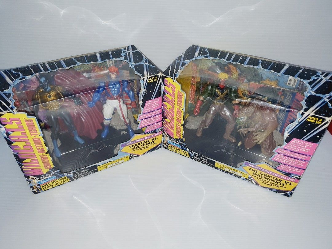 1995 WILDCATS SPARTAN VS HELSPONT AND THE GRIFTER VS DAEMONITE COMBO ...