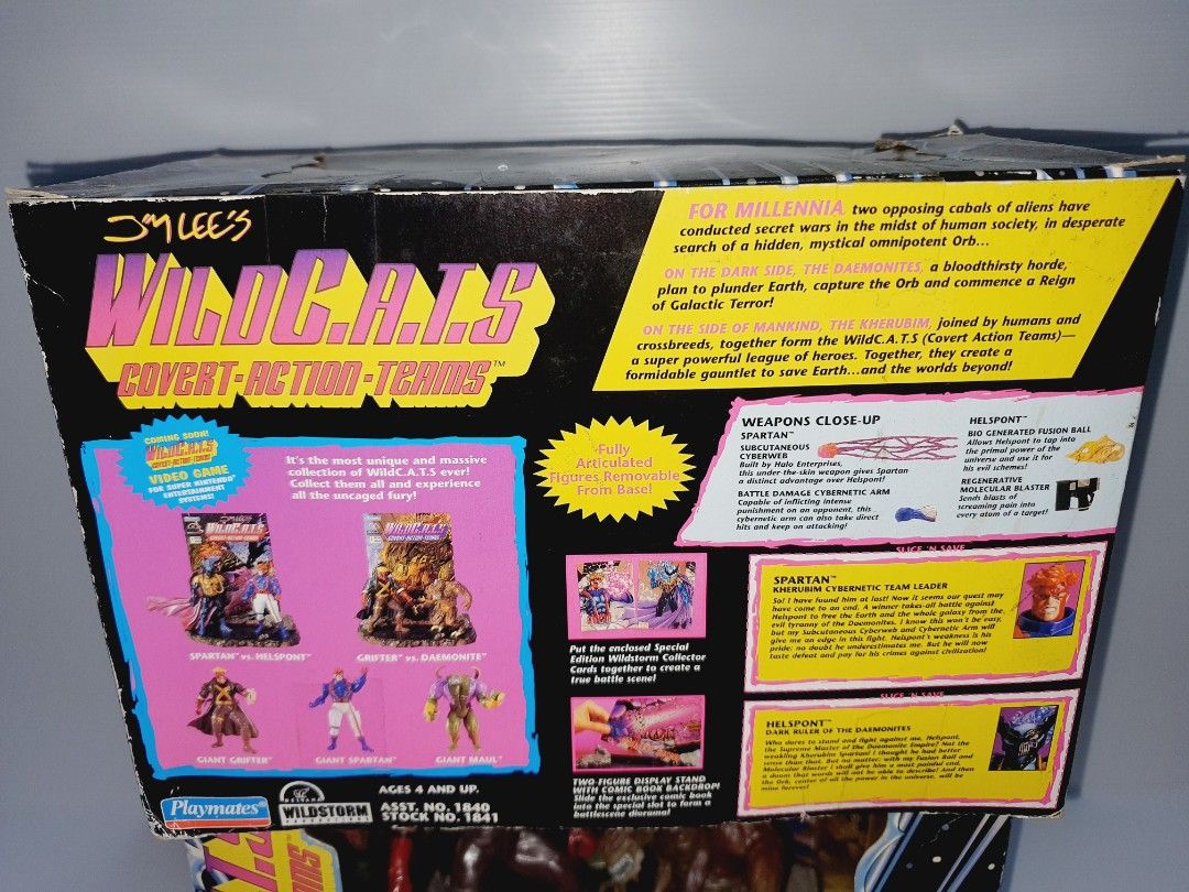 1995 WILDCATS SPARTAN VS HELSPONT AND THE GRIFTER VS DAEMONITE COMBO ...