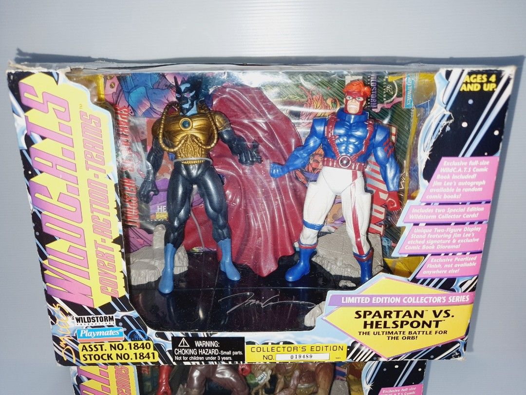 1995 WILDCATS SPARTAN VS HELSPONT AND THE GRIFTER VS DAEMONITE COMBO ...