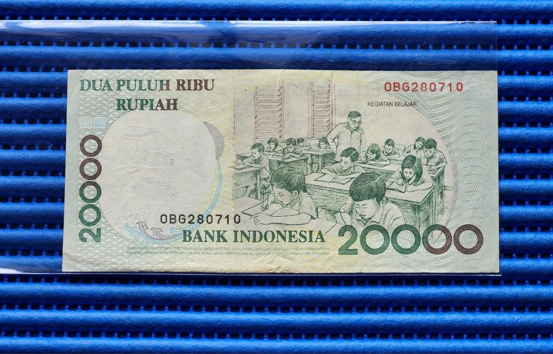 1998 Bank Indonesia 20000 Rupiah Ganesha Note OBG 280710 Indonesian ...