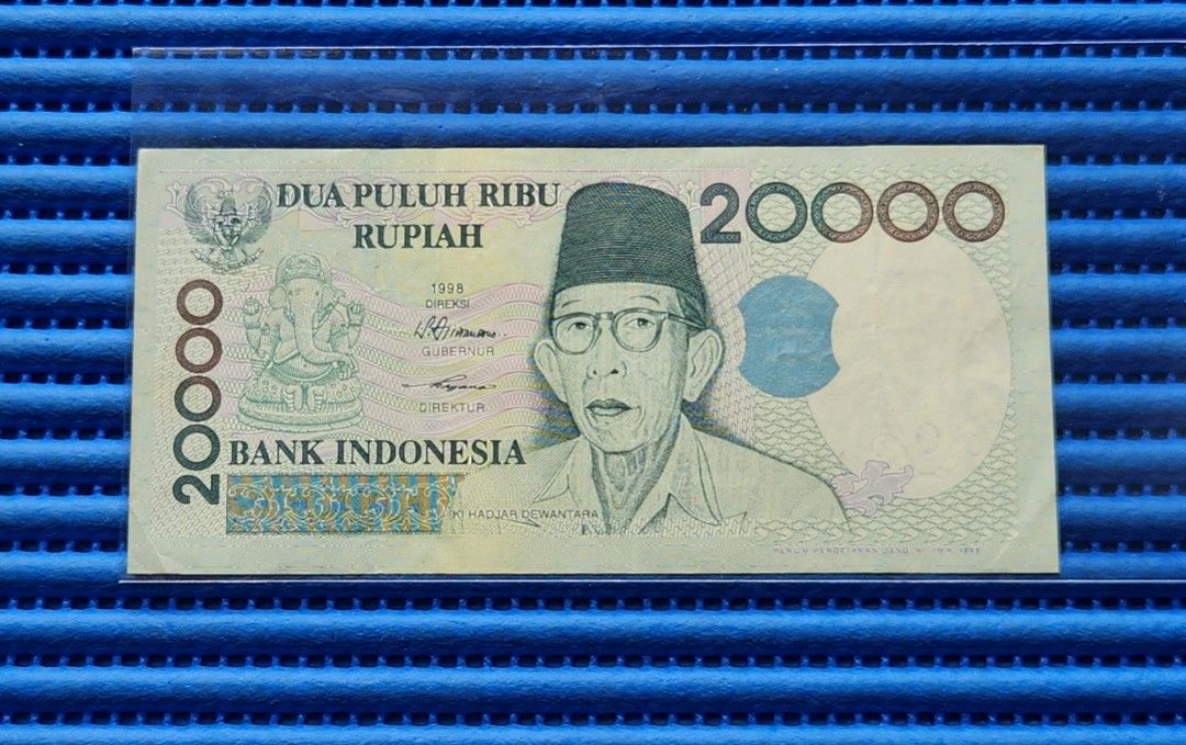 1998 Bank Indonesia 20000 Rupiah Ganesha Note XAV 215680 Indonesian ...