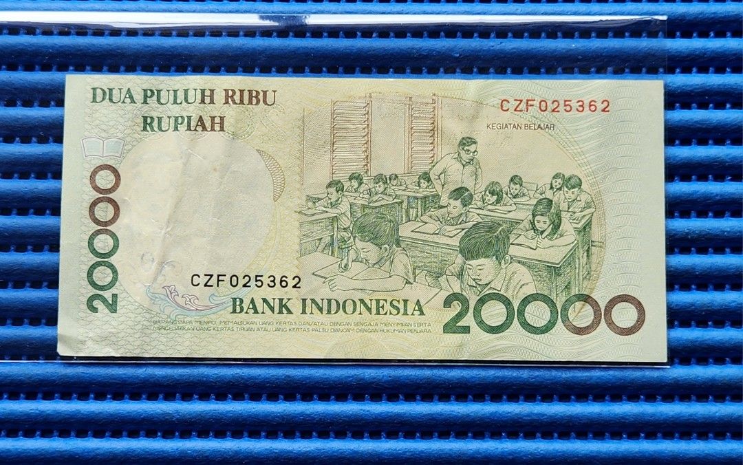 1998 Bank Indonesia 20000 Rupiah Ganesha Note CZF 025362 Indonesian ...