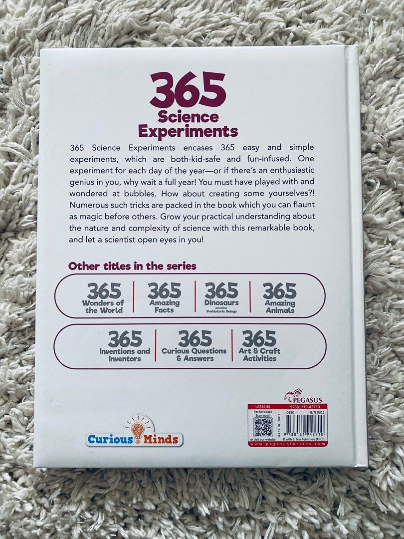 365 Science Experiments, Hobbies & Toys, Books & Magazines, Children's ...