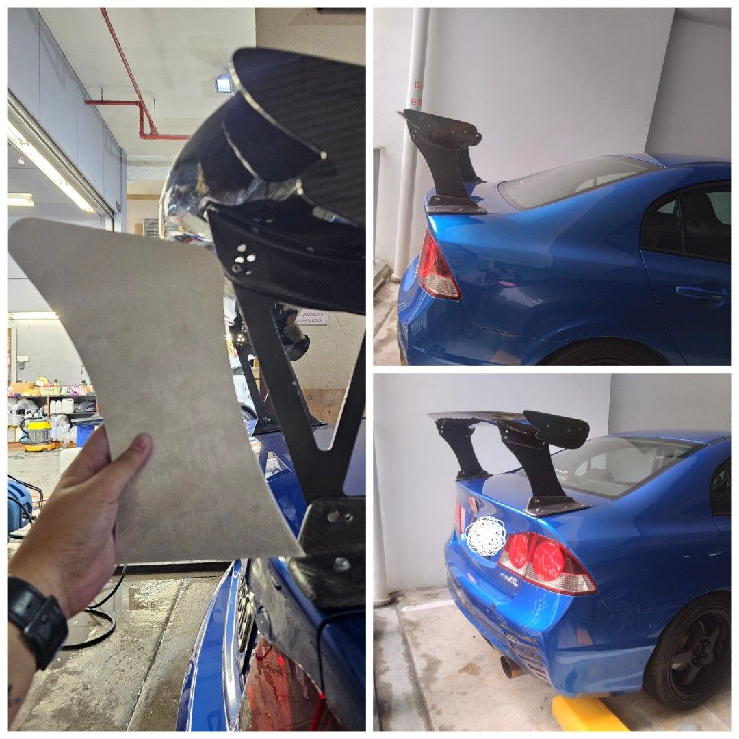 6061 Aluminium Custom GT Wing Spoiler Stand, Car Accessories ...