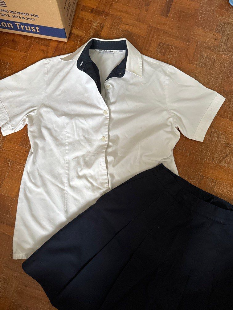 ACJC school uniform (preloved), Women's Fashion, Dresses & Sets, Sets ...