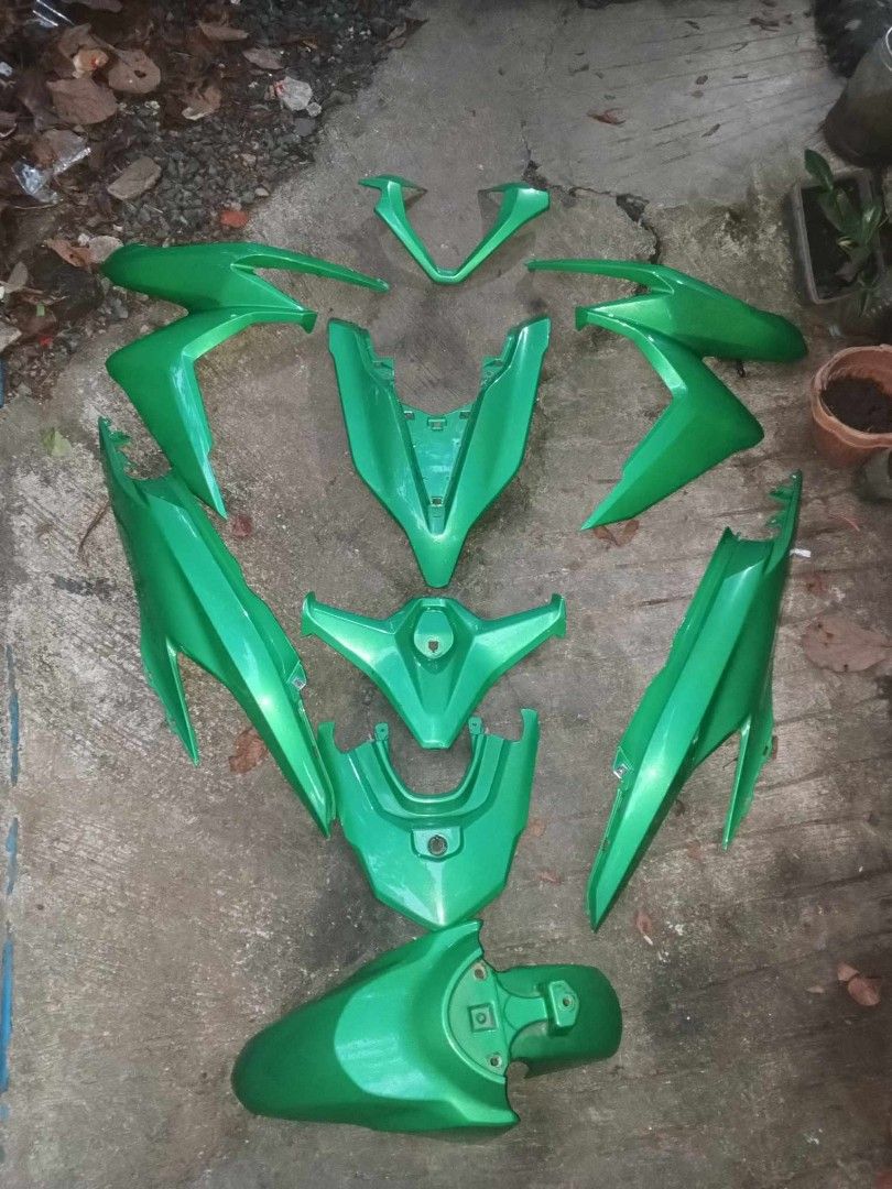 ADD SWAP OR SALE: HONDA CLICK V2 FLARINGS (EMERALD GREEN WITH GLITTERS ...