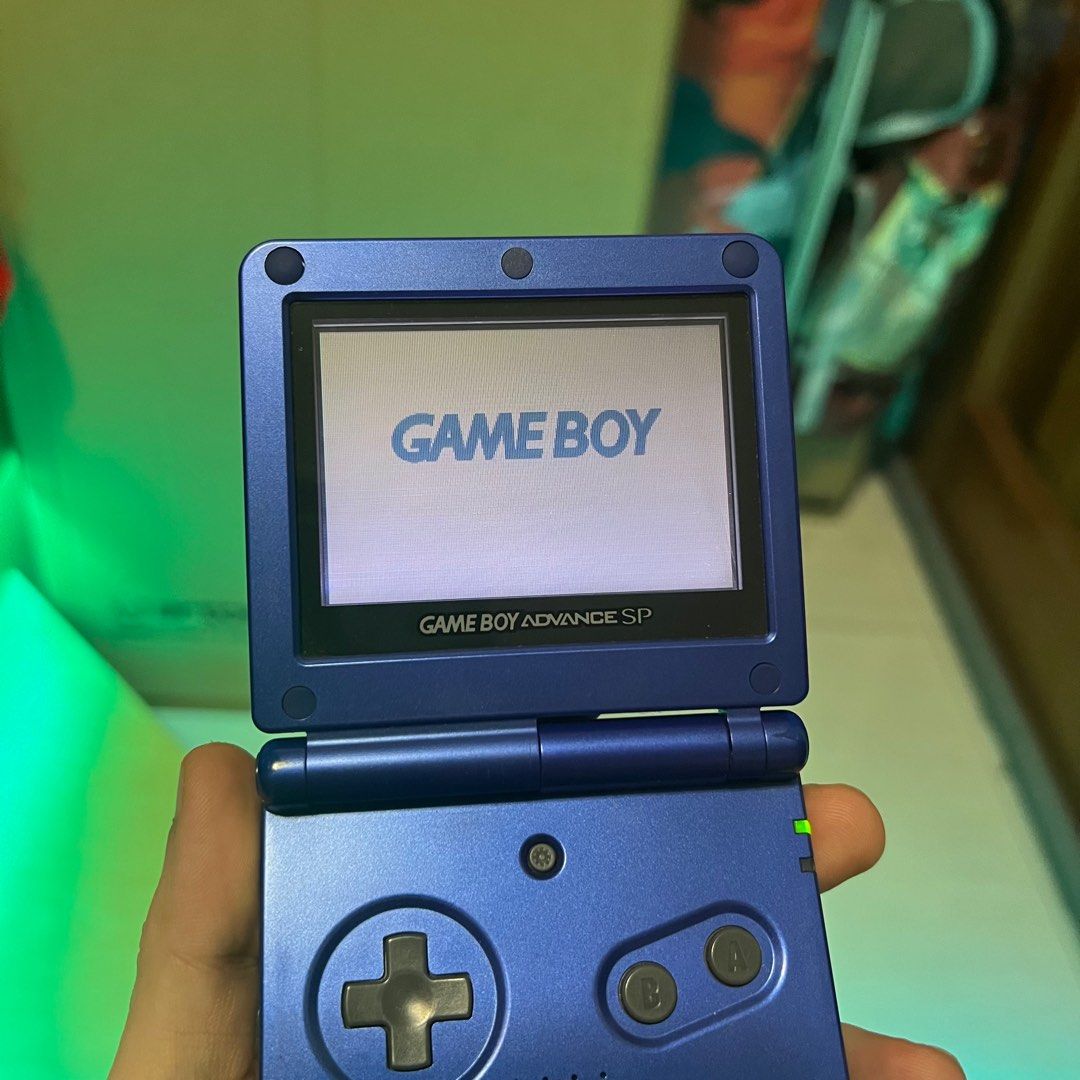 Ags-001 Nintendo Gameboy advance SP (Blue), Video Gaming, Video Game ...