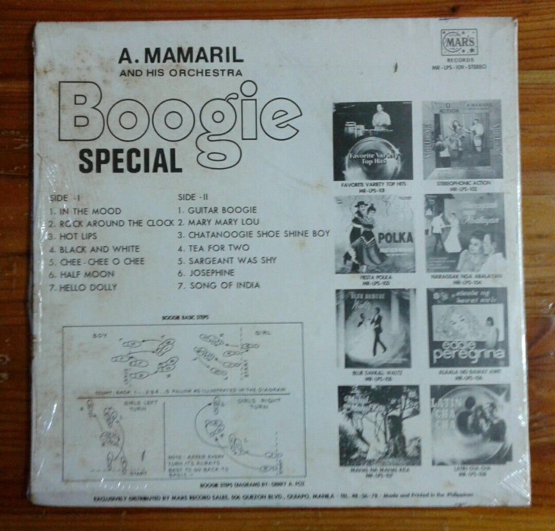 Anastacio Mamaril and his Orchestra lp (open), Hobbies & Toys, Music ...