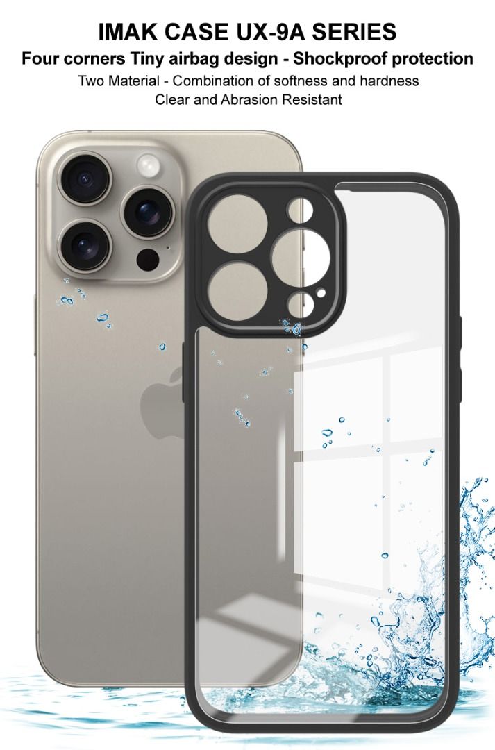 Apple iPhone 15 / Pro / Max / Plus - Imak UX-9A Series Shock Resistant Case SGS Drop Certified ...