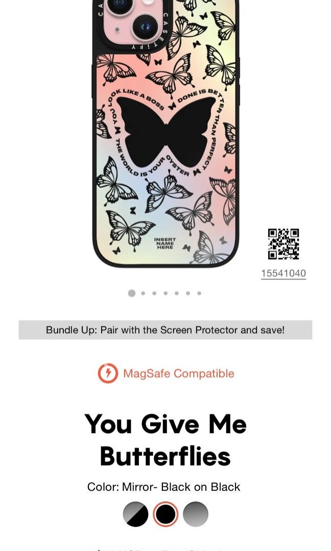 CASETiFY You Give Me Butterflies iPhone 15 Case, Mobile Phones ...