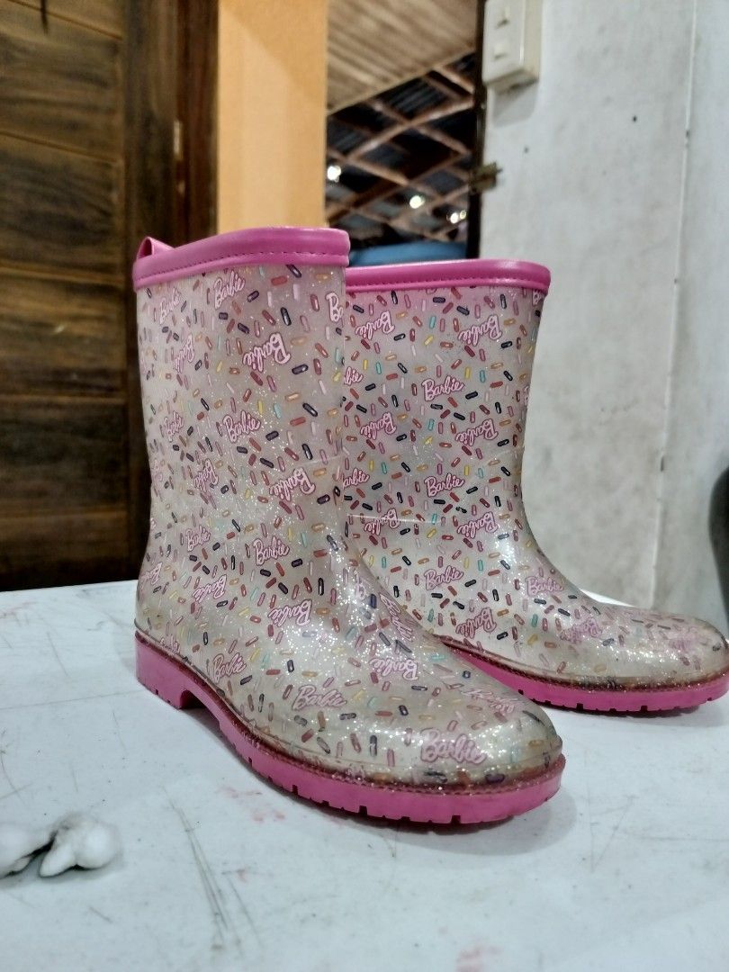barbie boots, Babies & Kids, Babies & Kids Fashion on Carousell