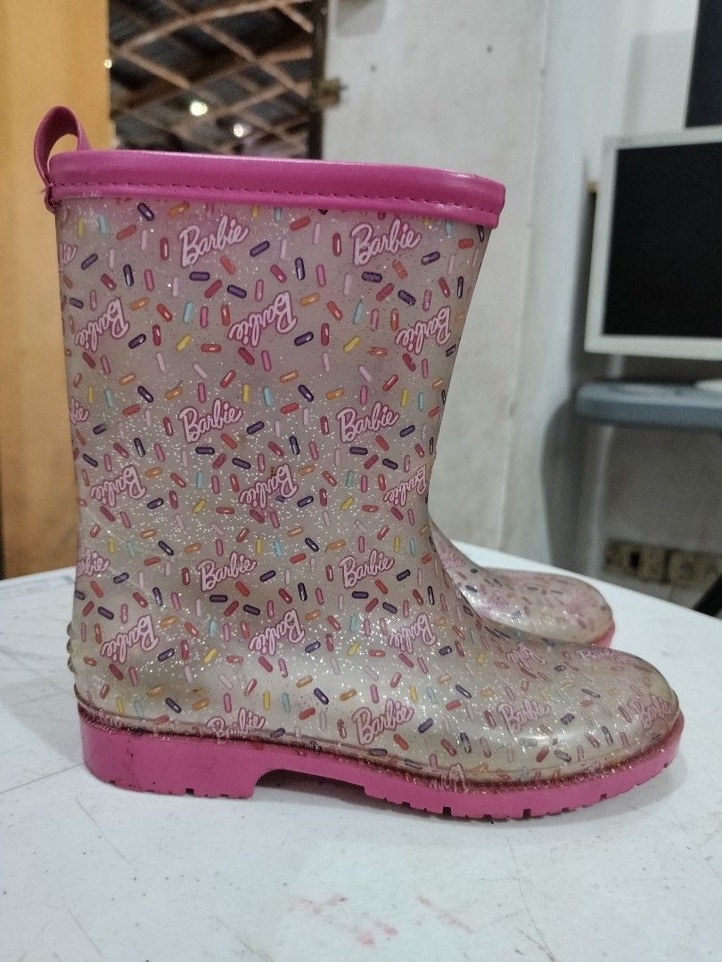 barbie boots, Babies & Kids, Babies & Kids Fashion on Carousell