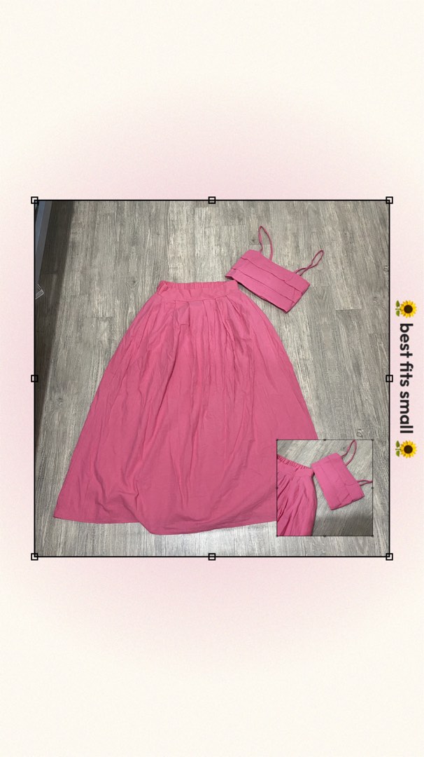 Barbie Pink Coordinates Skirt and Crop Top Dress // PRELOVED OFFICE ...