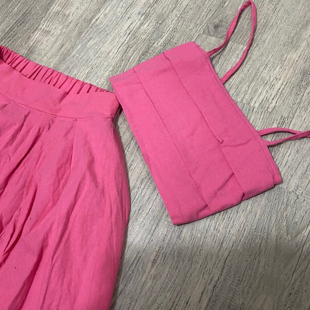 Barbie Pink Coordinates Skirt and Crop Top Dress // PRELOVED OFFICE ...