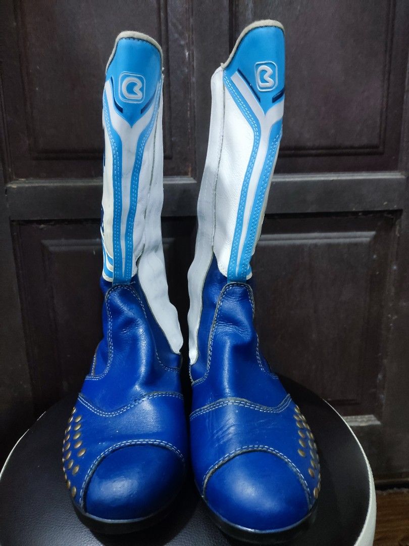 Bieffe vtg 80s racing boot 9uk, Men's Fashion, Footwear, Boots on Carousell