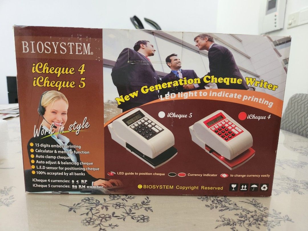 Biosystem Original Cheque Writer Ink Roller CT 168, Computers & Tech ...