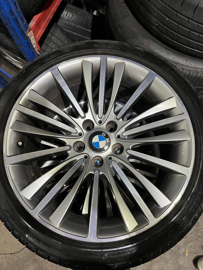 BMW 640 gran coupe 19 inch stock rims with 60% left tyres, Car Accessories, Tyres & Rims on ...