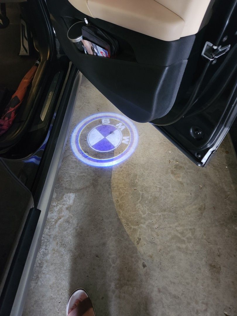 BMW welcome light . Logo projection, Car Accessories, Electronics ...