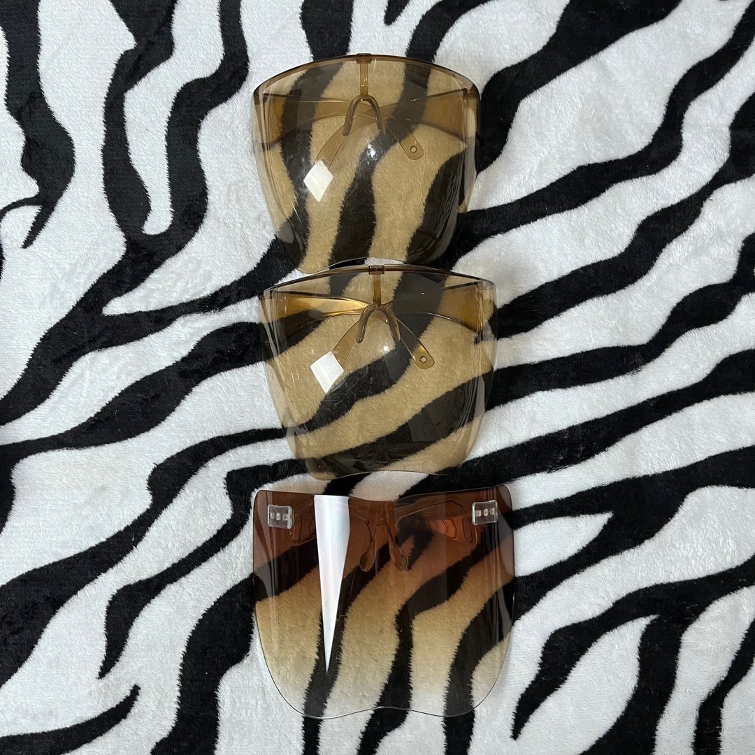 Brown Face Shields, Health & Nutrition, Face Masks & Face Shields on ...