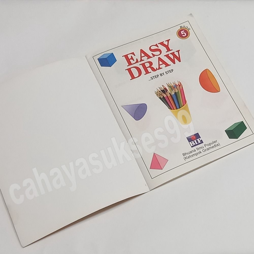 Buku Easy Draw Step by Step Book 5 How To draw Buku Anak Anak, Buku ...