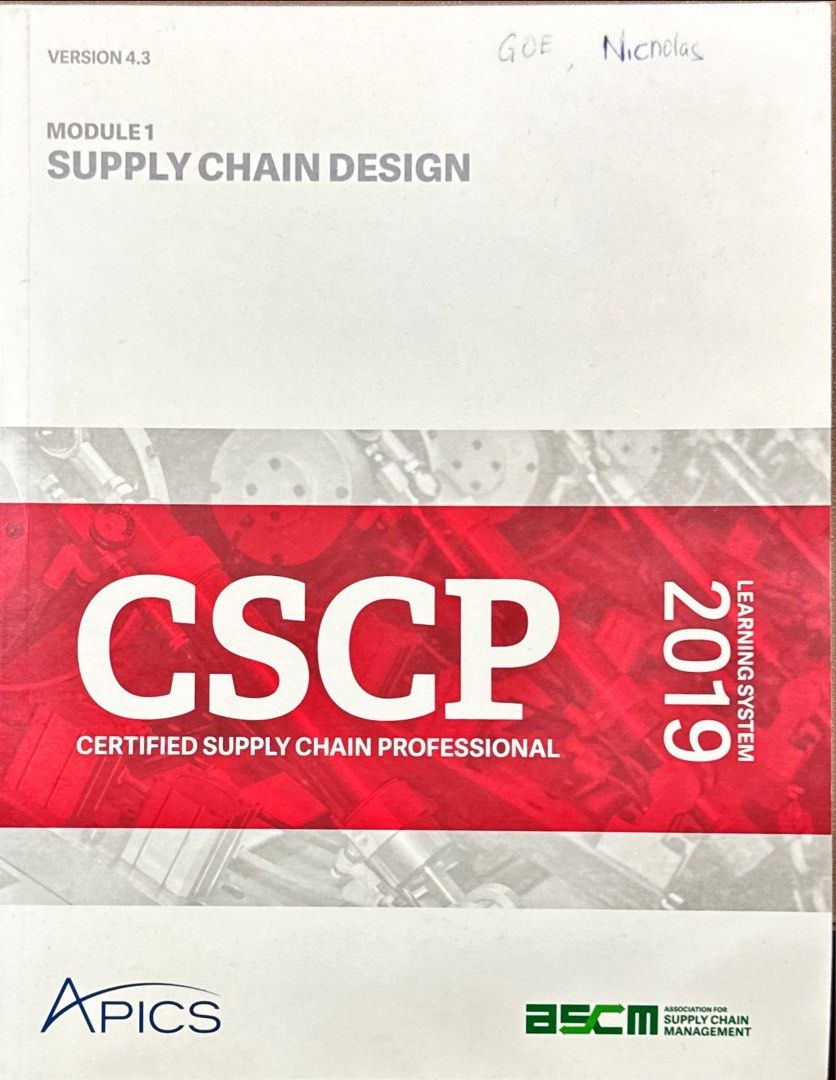 Certified supply chain professional (CSCP) textbook, Hobbies & Toys ...