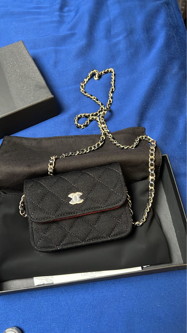 Chanel micro mini card slot, Luxury, Bags & Wallets on Carousell