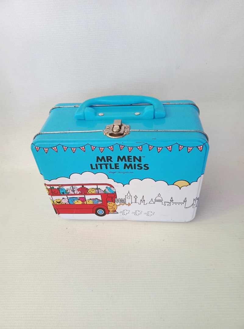 Collectible Mr. Men and Little Miss Small Tin Can Lunchbox / Metal ...