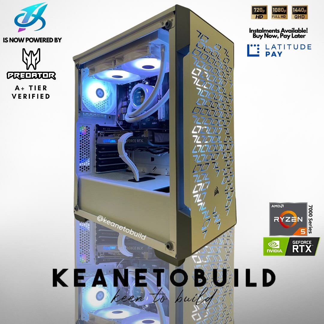 Custom Gaming PC Desktop RYZEN 5 7500F + RTX 4060 TI, Computers & Tech ...