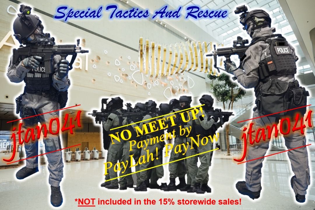 Customisation of 1:6 scale POLICE - STAR (G3 Combat Uniform - Grey ...