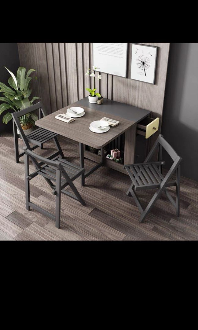 Dining Table retractable expandable 1.5M, Furniture & Home Living ...