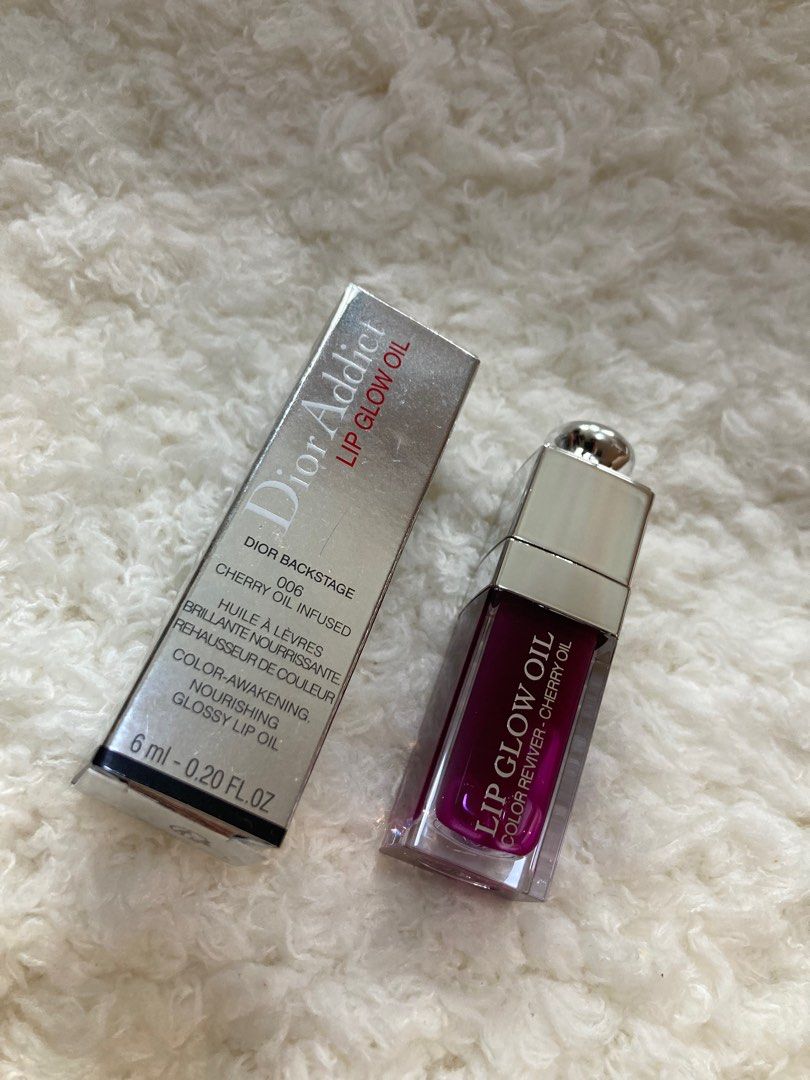 Dior addict lip glow oil - 006 berry, Beauty & Personal Care, Face ...