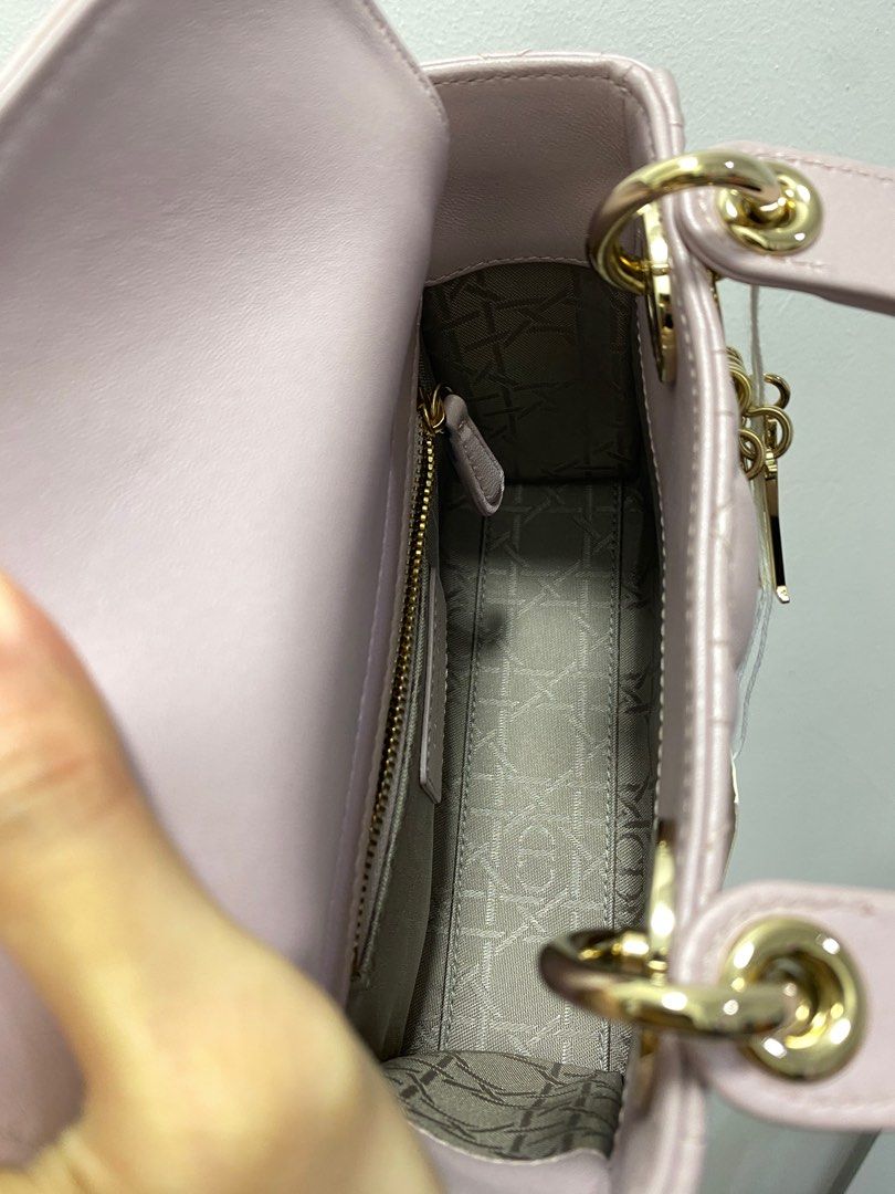 Dior Mini Ladydior in Lotus Pearlescent LGHW, Luxury, Bags & Wallets on ...