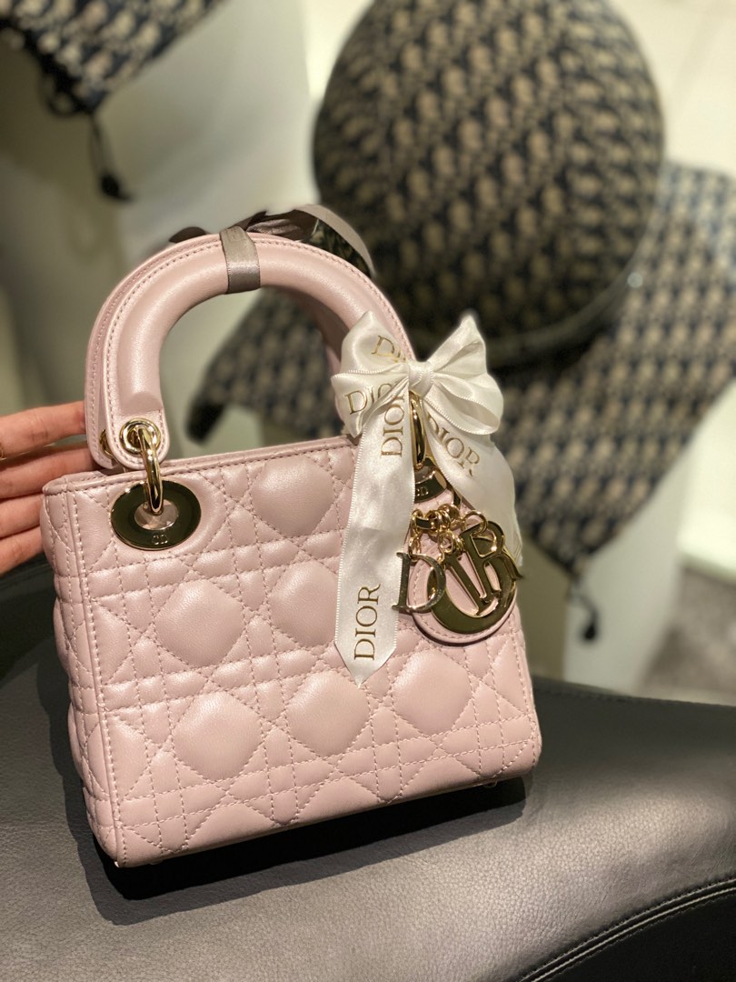 Dior Mini Ladydior in Lotus Pearlescent LGHW, Luxury, Bags & Wallets on ...