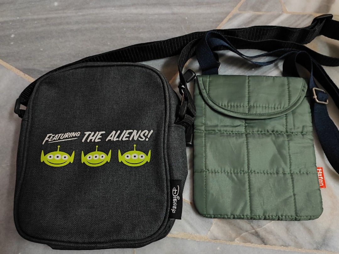 Disney The Aliens Cross Bag & Hafen Pouch, Men's Fashion, Bags, Sling ...