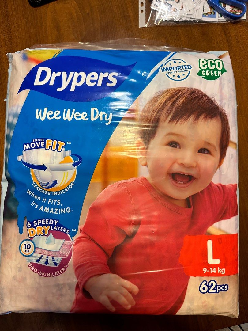 Drypers Wee Wee Dry Diapers, Babies & Kids, Bathing & Changing, Diapers ...