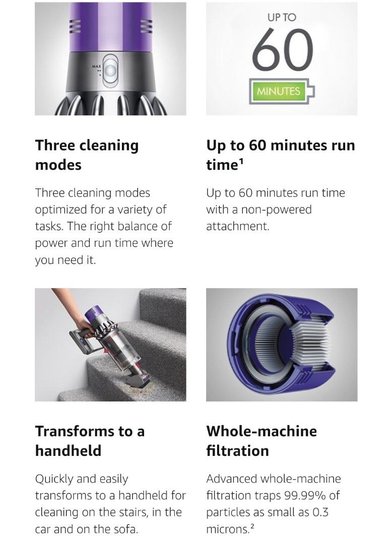 DYSON CYCLONE V10 ANIMAL CORDLESS VACUUM CLEANER, TV & Home Appliances ...