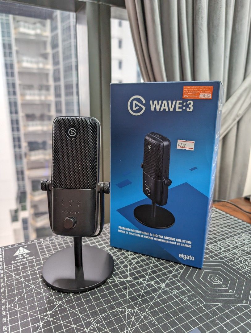 Elgato Wave 3 + Pop Filter, Audio, Microphones on Carousell