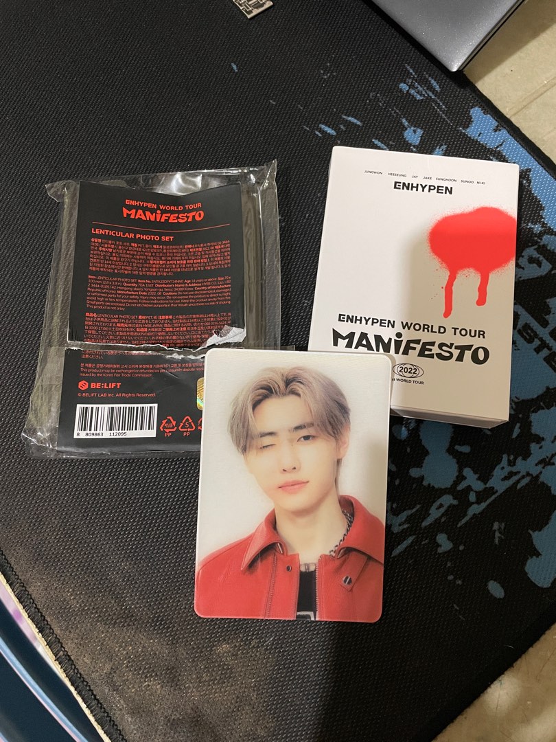 Enhypen Manifesto Tour Merch Lenticular Photo, Hobbies & Toys ...