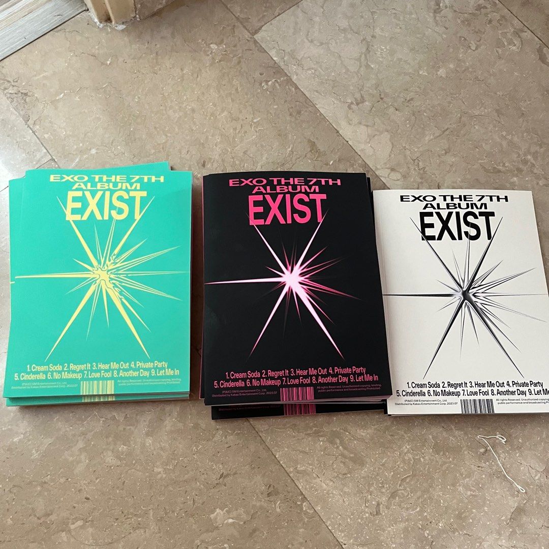 EXO EXIST ALBUMS, Hobbies & Toys, Memorabilia & Collectibles, K-Wave on ...