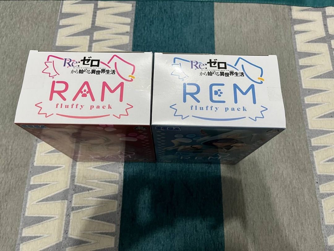 【Figure 手辦 ( 長闊盒 )】《Re 從零開始的異世界生活》 蕾姆 雷姆 Rem 拉姆 睡衣 狗 Dog 連身裙, 興趣及遊戲, 玩具 ...