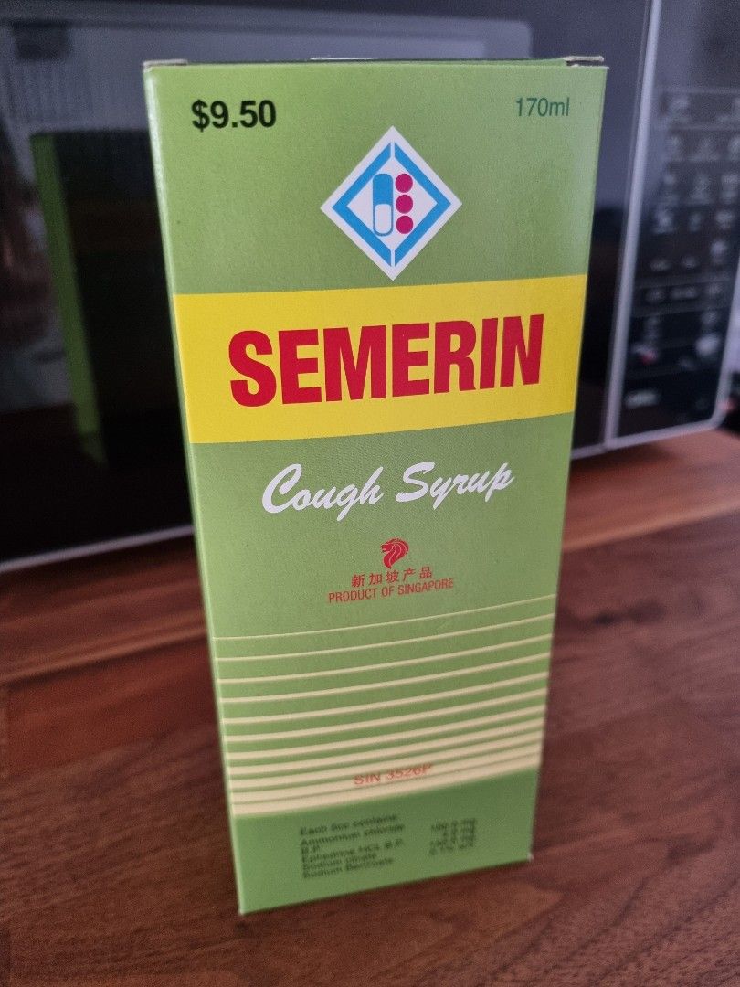 FREE BN Semerin Cough Syrup expiry Nov 2024, Health & Nutrition ...
