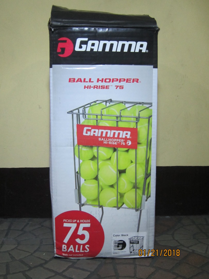 Gamma Hi-Rise 75 Tennis Ball Hopper, Sports Equipment, Other Sports ...